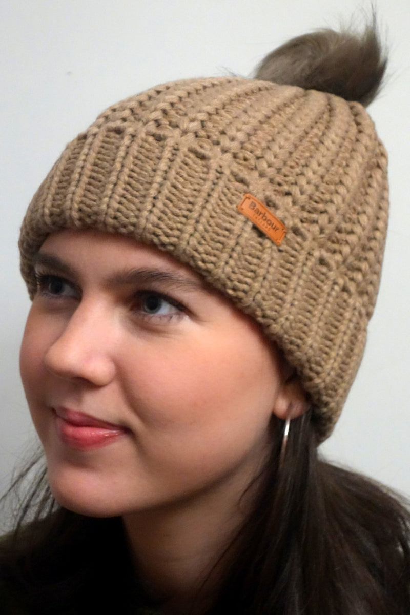 Barbour Beanie hat Saltburn in MINK LHA0336BE11 Smyths Country Sports