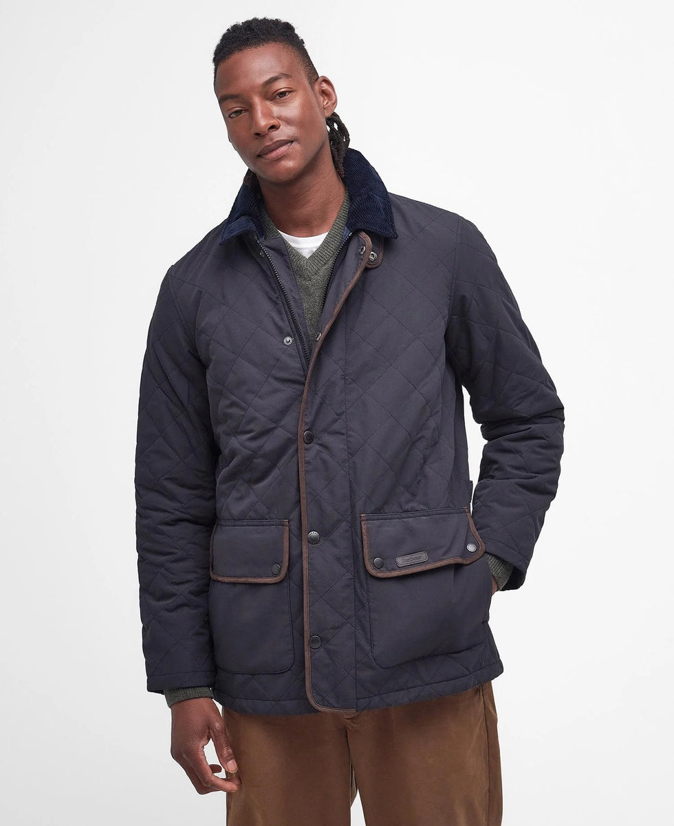 Barbour Burton waterproof breathable Quilt in Navy MQU1306NY91 – Smyths ...